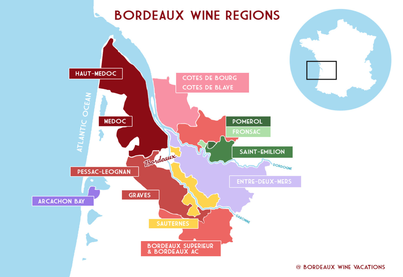 Bordeaux Wine Regions | Private Guide to the 57 Appellations